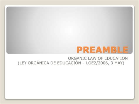 Preamble Pptx