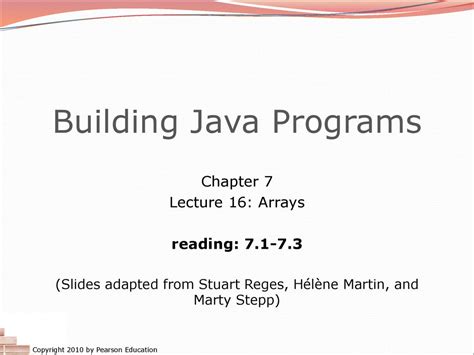 Building Java Programs Ppt Download