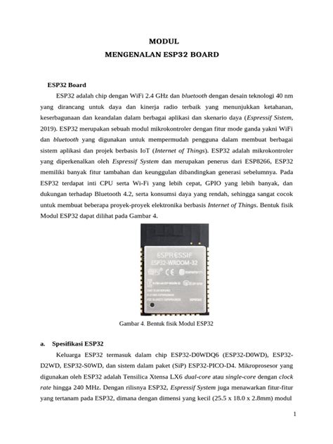 Modul Mengenalan Esp32 Pdf