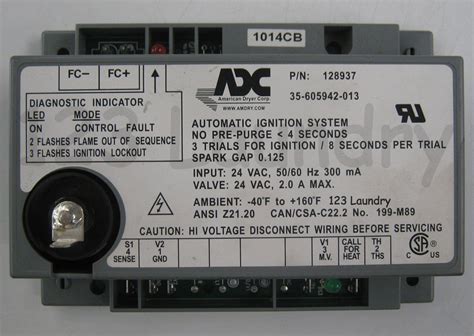 ADC Stack Dryer DSI Module Part 128937