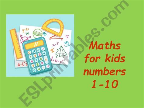 Esl English Powerpoints Numbers 1 10 Esl English Powerpoints Numbers 1 10