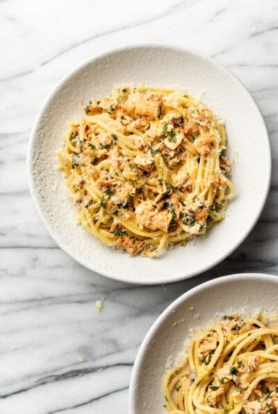 Canned Salmon Pasta • Salt And Lavender