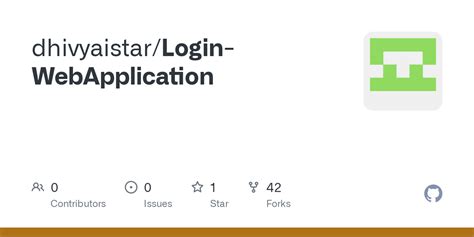 Github Dhivyaistarlogin Webapplication