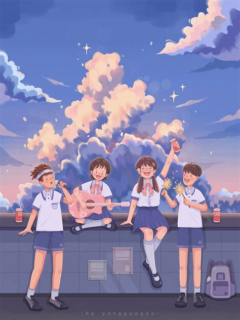 毕业季插画系列图羊糕糕 站酷zcool
