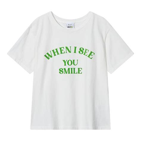 G Cut지컷 Smiley® 스마일리 크라운 티셔츠 Sivillage 에스아이빌리지