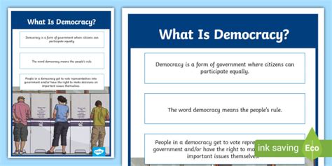Democracy Worksheet