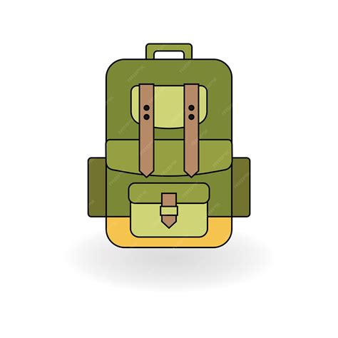 Bolso De Escuela Vector Plano Vector Premium