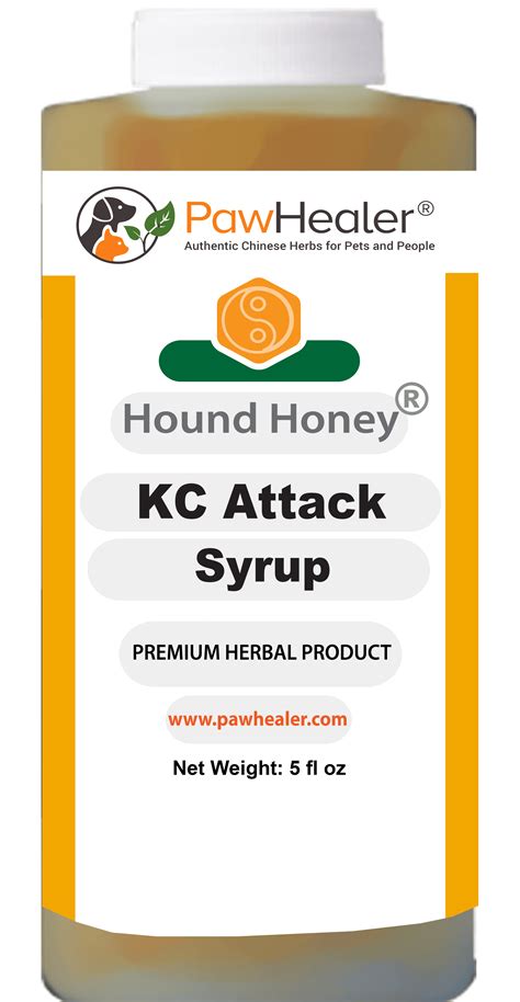 Hound Honey Kennel Cough Syrup Natural Herbal Dog Medicine Without