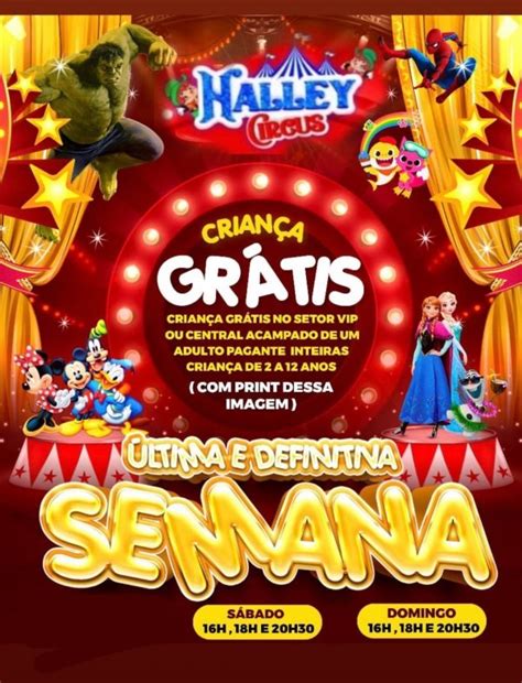 ULTIMA SEMANA Halley Circus LEOPOLDINA Sábado às 16h em Leopoldina