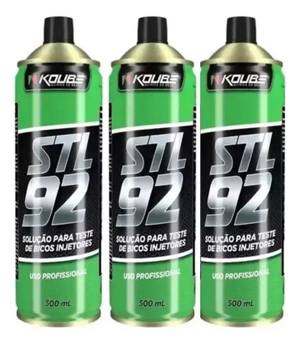 Kit 3x Solução Para Teste Bicos Injetores Stl92 500ml Koube Cor Incolor