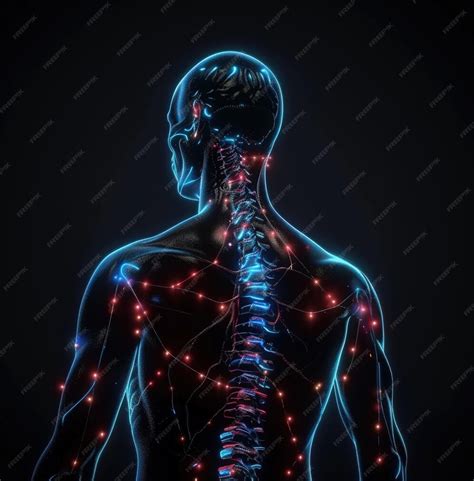 Premium Photo Illuminated Essence Captivating Visualization Of Human Anatomy Highlighted By