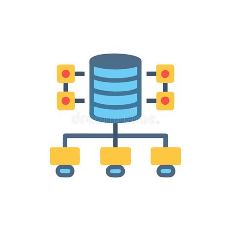 Essential Data Warehouse Icon For Effective Management Stock Illustration Illustration Of