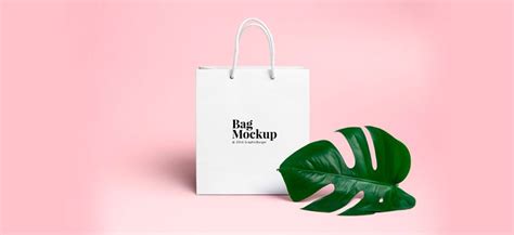 Mockup De Bolsa De Compras Fotorrealista Design Mockup Free Bag