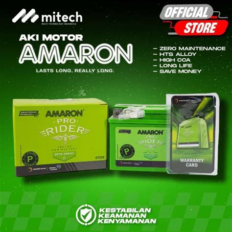 Jual Aki Motor Suzuki Spin Matic AMARON ETZ5S GTZ5S YTZ5S Aki