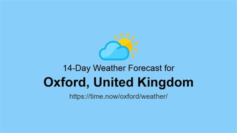 Weather In Oxford Timenow