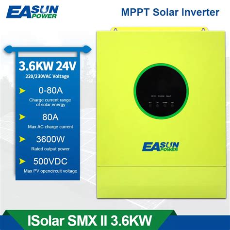 Invertor Solar Hibrid Off Grid Easun Isolar Smx Ii 36kw Cu Modul Wifi