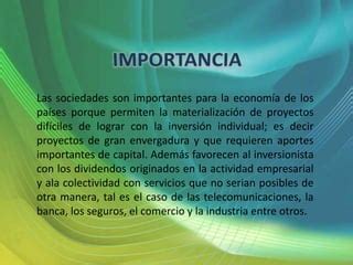 La Importancia De Las Sociedades Comerciales En El Mundo Empresarial