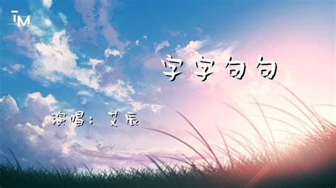 艾辰 字字句句他字字未提喜歡你你句句都是我願意动态歌词 Music Lyrics YouTube