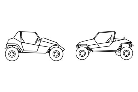 Dune Buggie Outline On White Background 49965441 Vector Art At Vecteezy