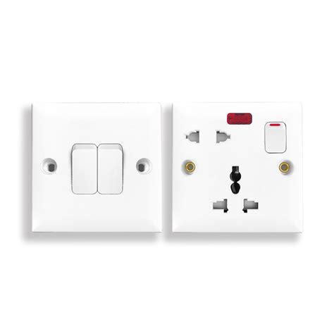 Oem Custom 2gang 1way 10a Pc Wall Switch Light Switch Light Onoff Control Electric Switch