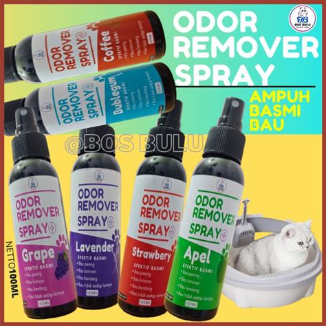 Odor Remover Spray Penghilang Bau Kotoran Pipis Kucing 100ml Lazada