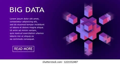 big data collection processing data vector stock vector royalty free