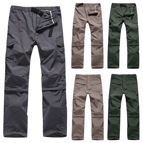 Qatainlav Mens Hiking Pants To Shorts Zipper Detachable Tactical Cargo