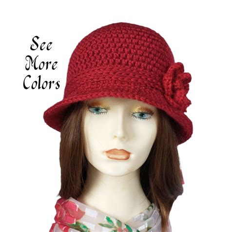 Cloche Hat Woman Crochet Hat Fall Hat Woman Winter Hat Soft Hat