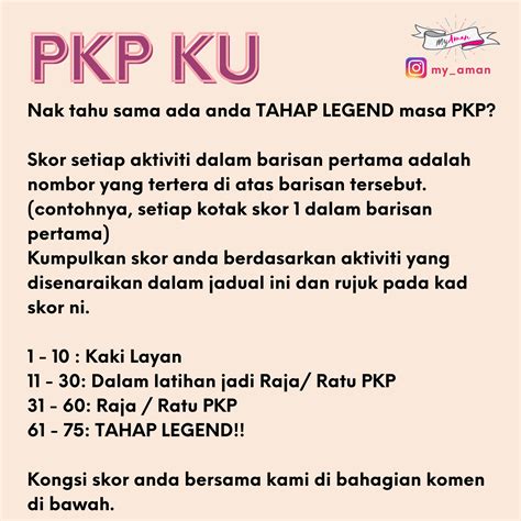 Myaman Jom Kita Kira Skor Pkp Ku Adakah Anda Sekadar