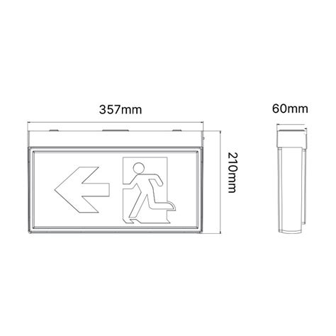 Single Double Sided Exit Sign ESP I