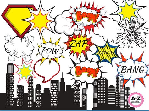 Superhero Clipart Graphic By A To Z Parties · Creative Fabrica