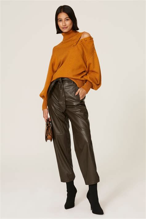 Tie Front Faux Leather Pants By Marissa Webb X Rtr Rent The Runway