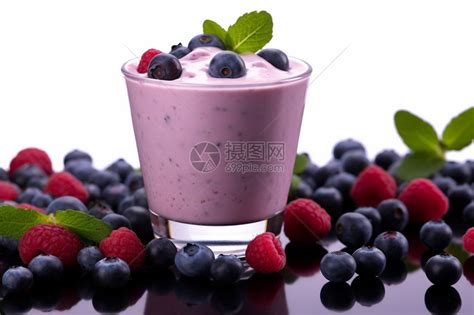莓子奶昔高清图片下载 正版图片600298500 摄图网