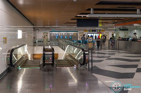 Tanjong Rhu MRT Station Escalators From Concourse To Platform Land