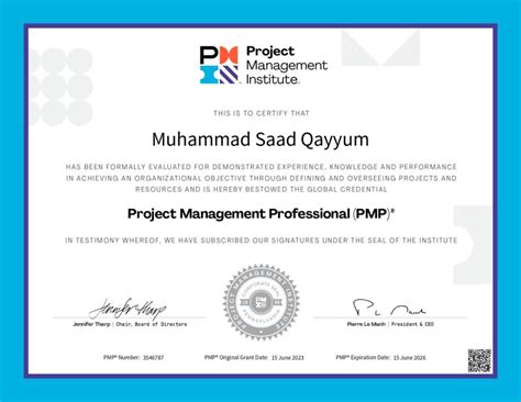 Muhammad Saad Qayyum On Linkedin Im Happy To Share That Ive Obtained