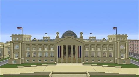 German Reichstag Parliament Building Minecraft Map