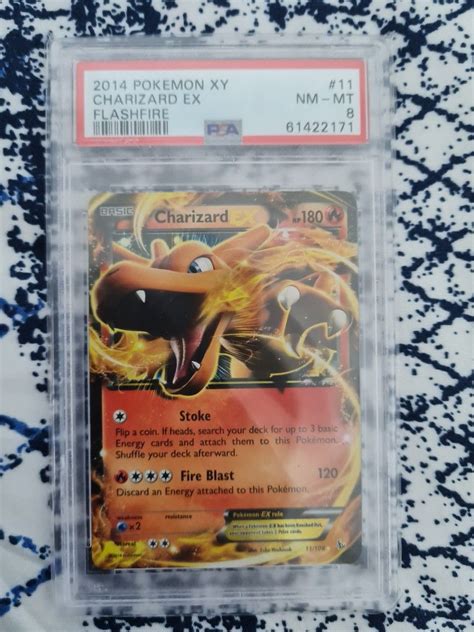 Pokemon Charizard Ex Flashfire Psa 8 Hobbies And Toys Toys And Games On