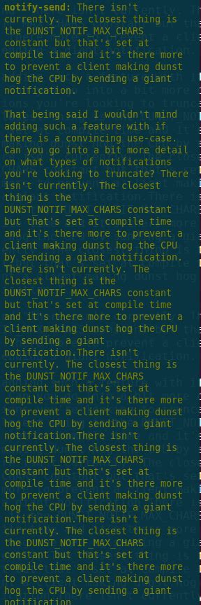 Set Maximum Notification Height · Issue 625 · Dunst Projectdunst · Github