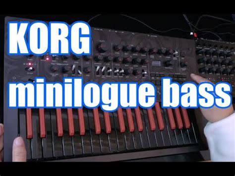 Korg Minilogue Bass Demo Review Youtube