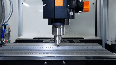 Close Up Of A Precision Cnc Milling Machine In Operation Showcasing