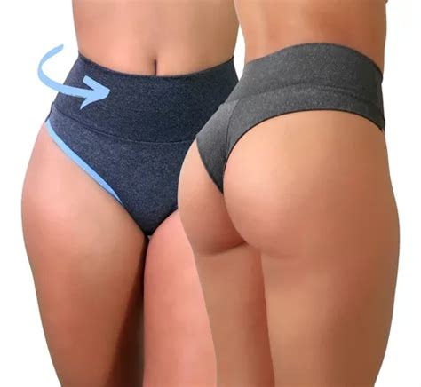 Kit 3 Calcinhas Cintura Alta Fio Segura Barriga Não Marca MercadoLivre