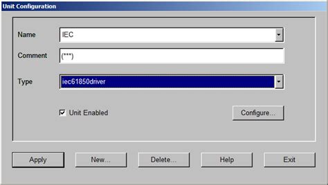Enscada S Iec Configuration Driver Section