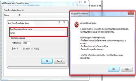 Error Connecting Tfs2010 Server Using Vs 2008