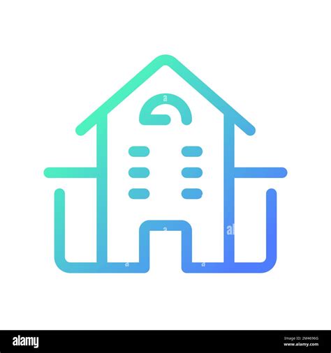 Apartments Location Pixel Perfect Gradient Linear Ui Icon Stock Vector Image And Art Alamy