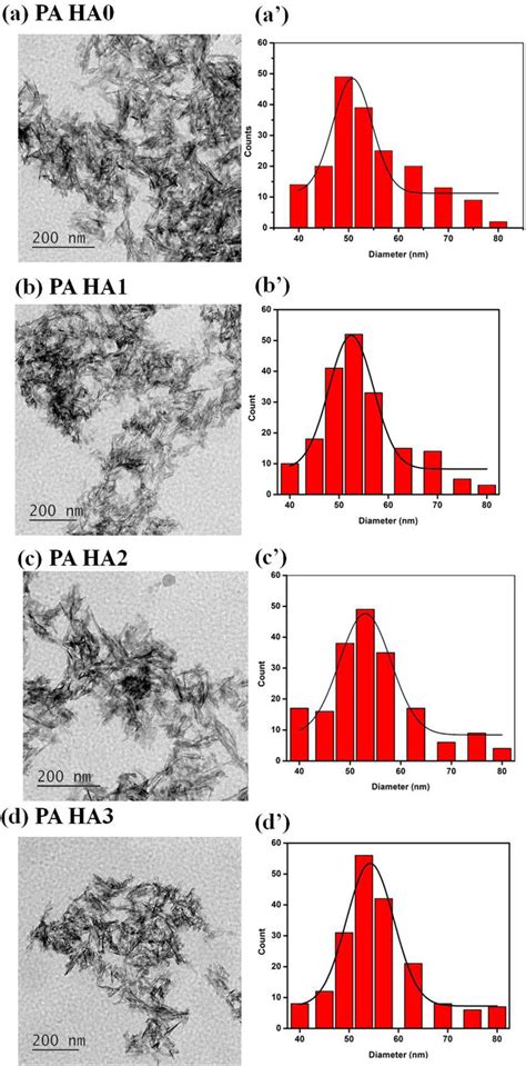 Tem Images And Corresponding Histogram For Particle Size Distribution
