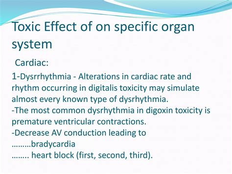 Digoxin Toxicity Awe Pptx