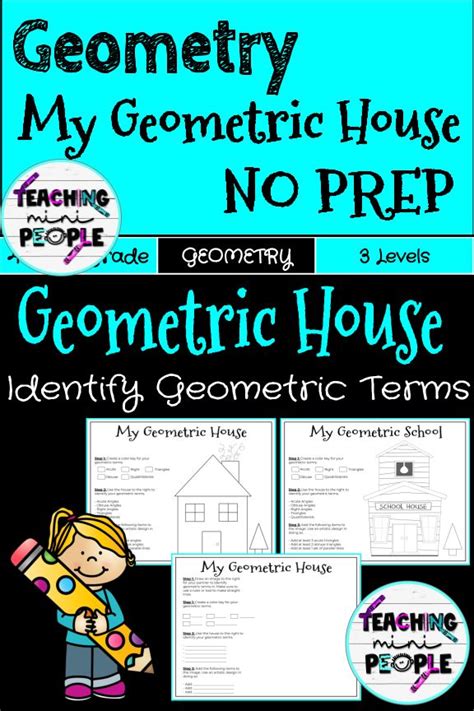 Geometric Terms No Prep Activity Printable Differentiation