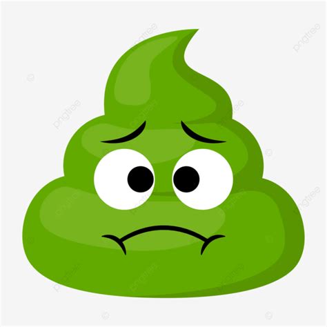 메스꺼운 얼굴을 가진 귀여운 똥 이모티콘 벡터 똥 이모티콘 메스꺼움 Png 일러스트 및 벡터 에 대한 무료 다운로드