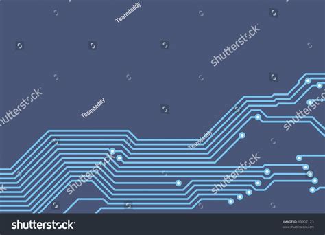 Drawing Pcb Printed Circuits Board Blueprint 库存插图 69907123 Shutterstock