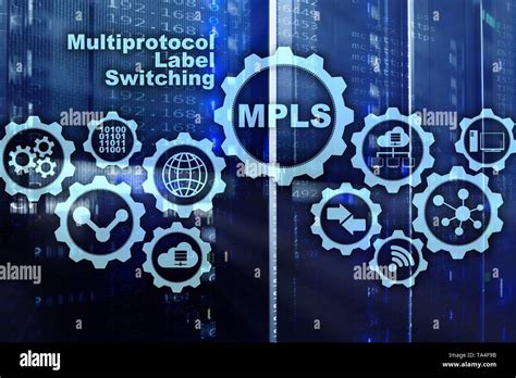 Mpls Multiprotocol Label Switching Routing Telecommunications Networks Concept On Virtual